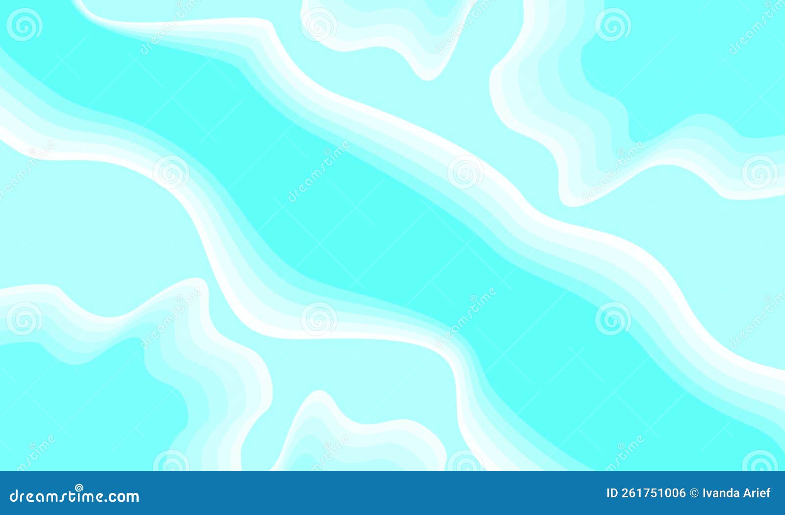 Blue Ocean Color Background for Social Media Design Vector Stock Vector ...