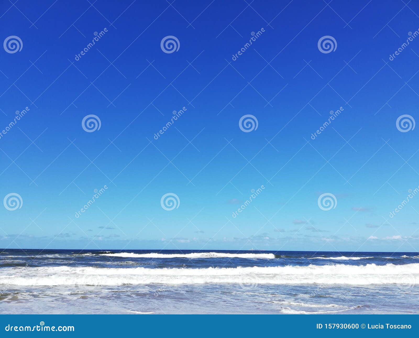Blue ocean infinite sky stock photo. Image of getlost - 157930600