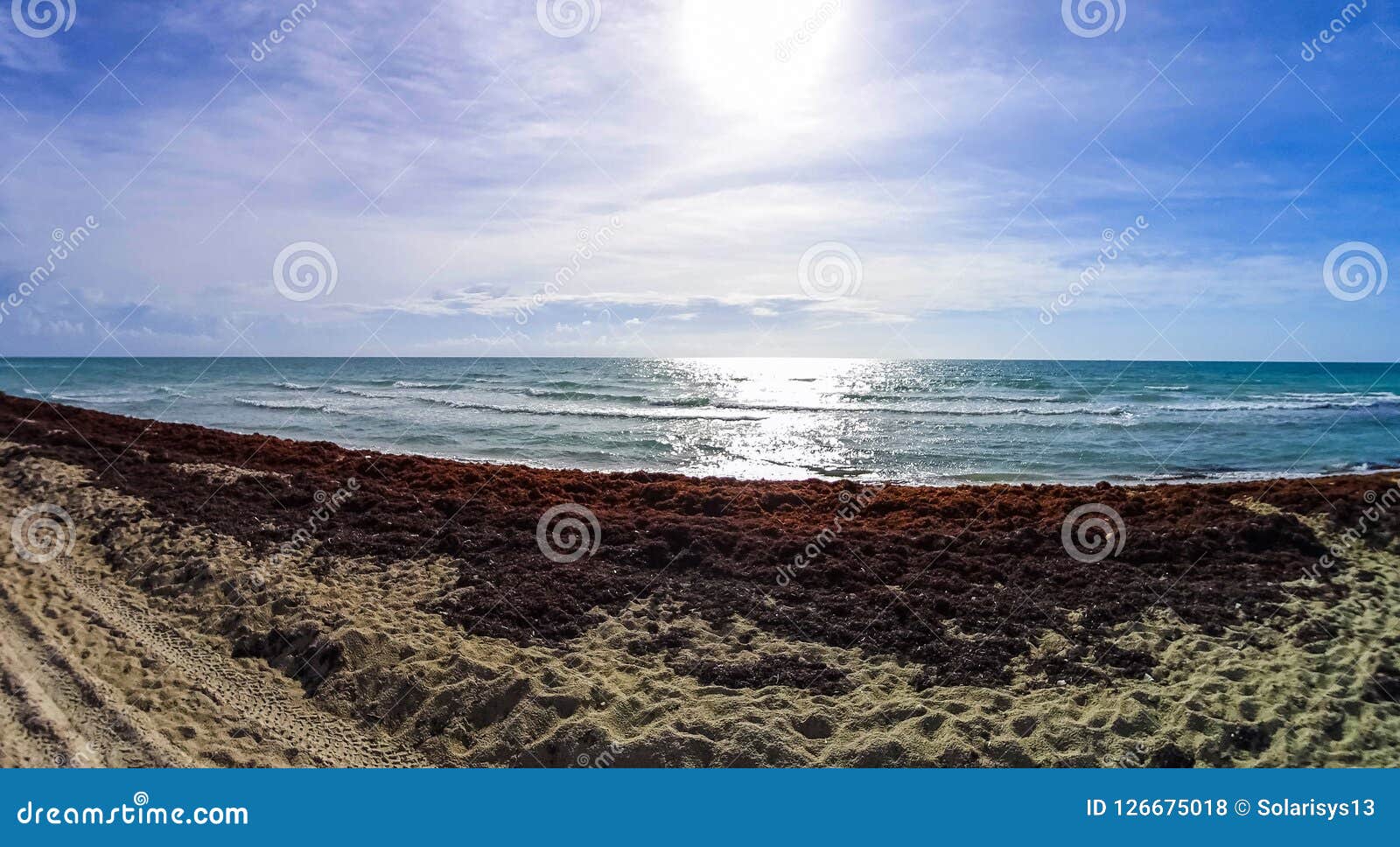 The Blue Ocean at Miami Beach at Florida Stock Photo - Image of ...