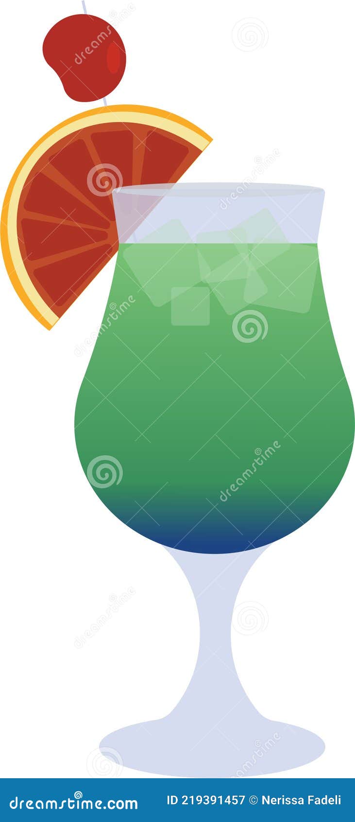 Rainbow Mocktail Vector Illustration | CartoonDealer.com #219391516