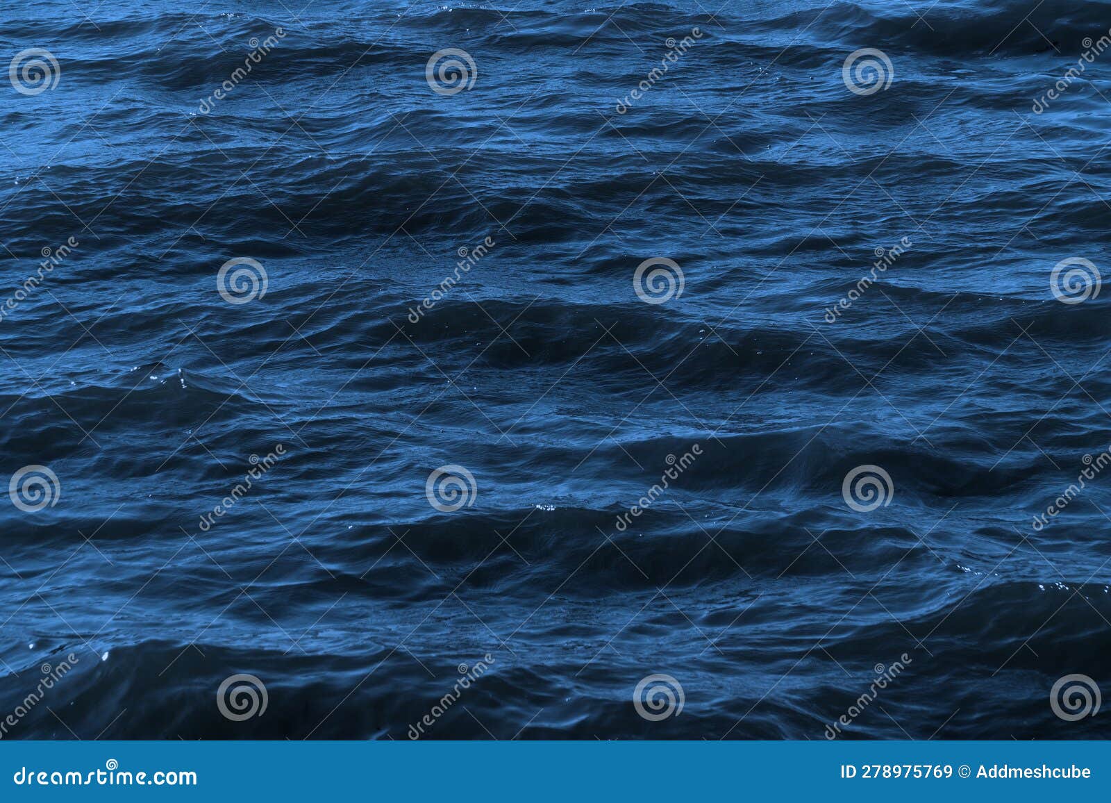 Blue Ocean Ripple Wave with Sun Reflection Stock Image - Image of ...