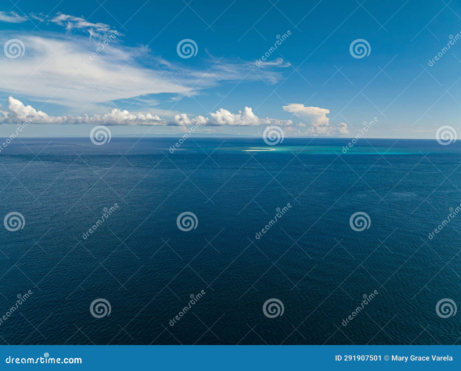 Tropical Blue Sea in the Philippines. Stock Image - Image of skyline ...