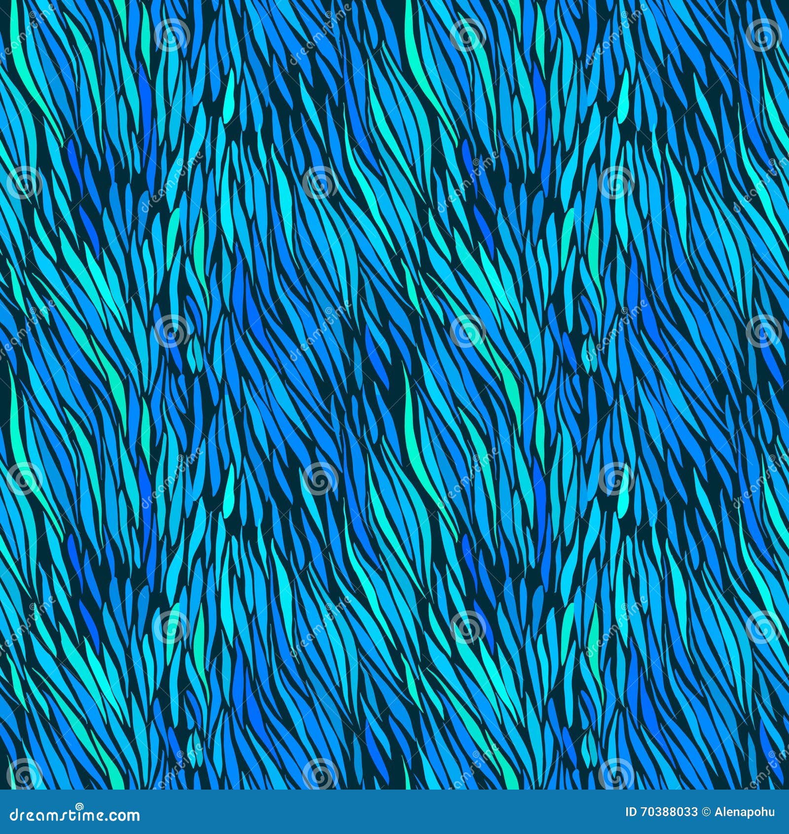 Blue ocean seamless waves stock vector. Illustration of decoration ...