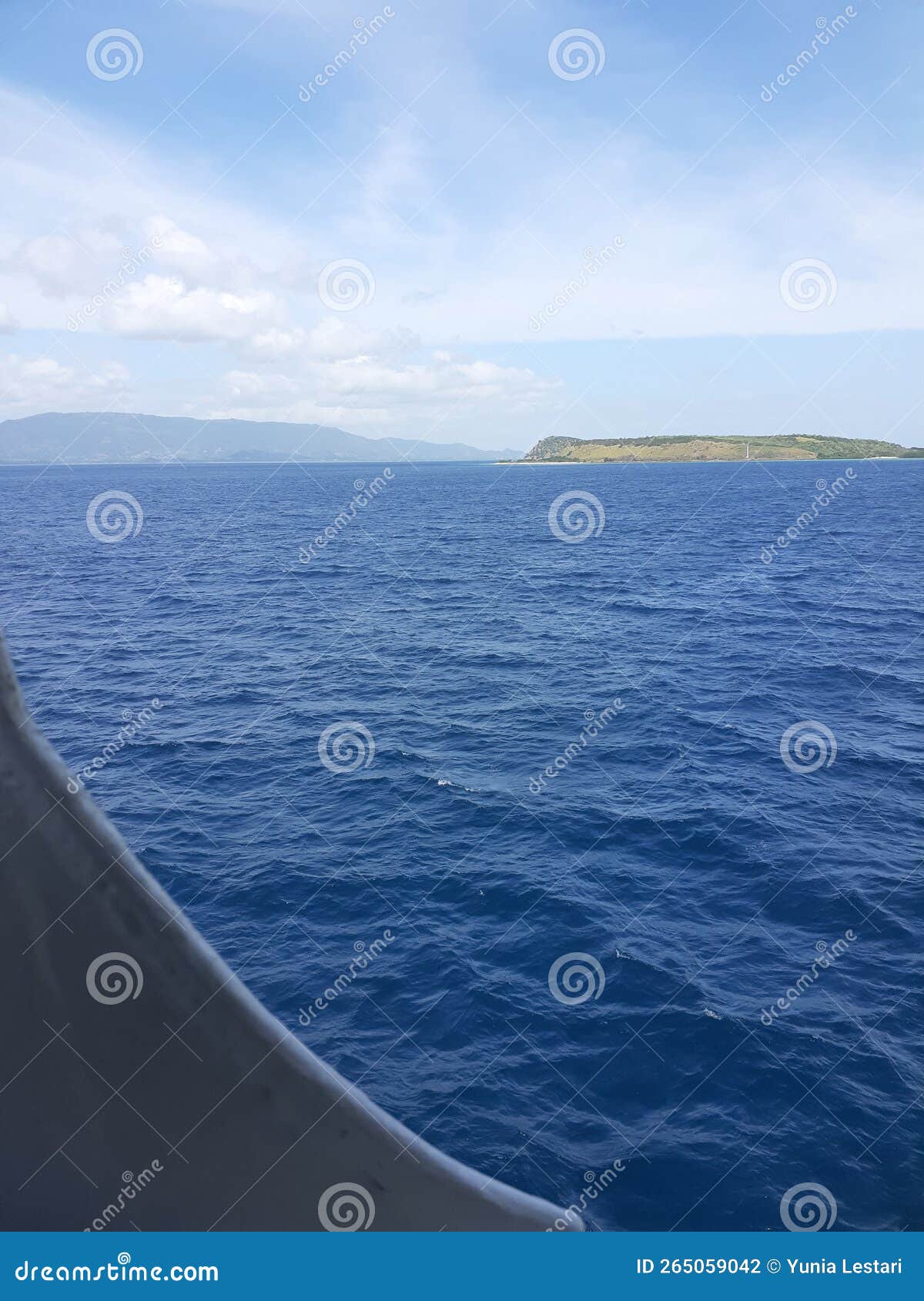 The Blue Ocean View from the Boat Stock Photo - Image of wall, glass ...