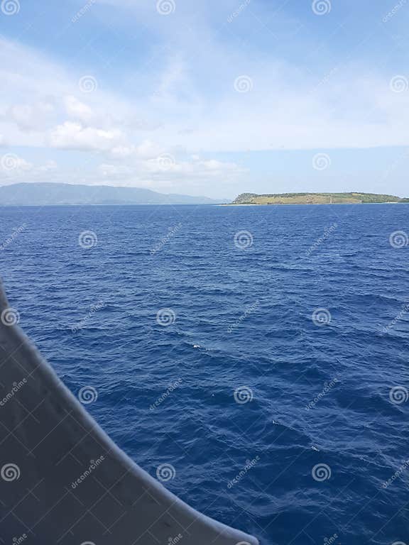 The Blue Ocean View from the Boat Stock Photo - Image of wall, glass: 265059042