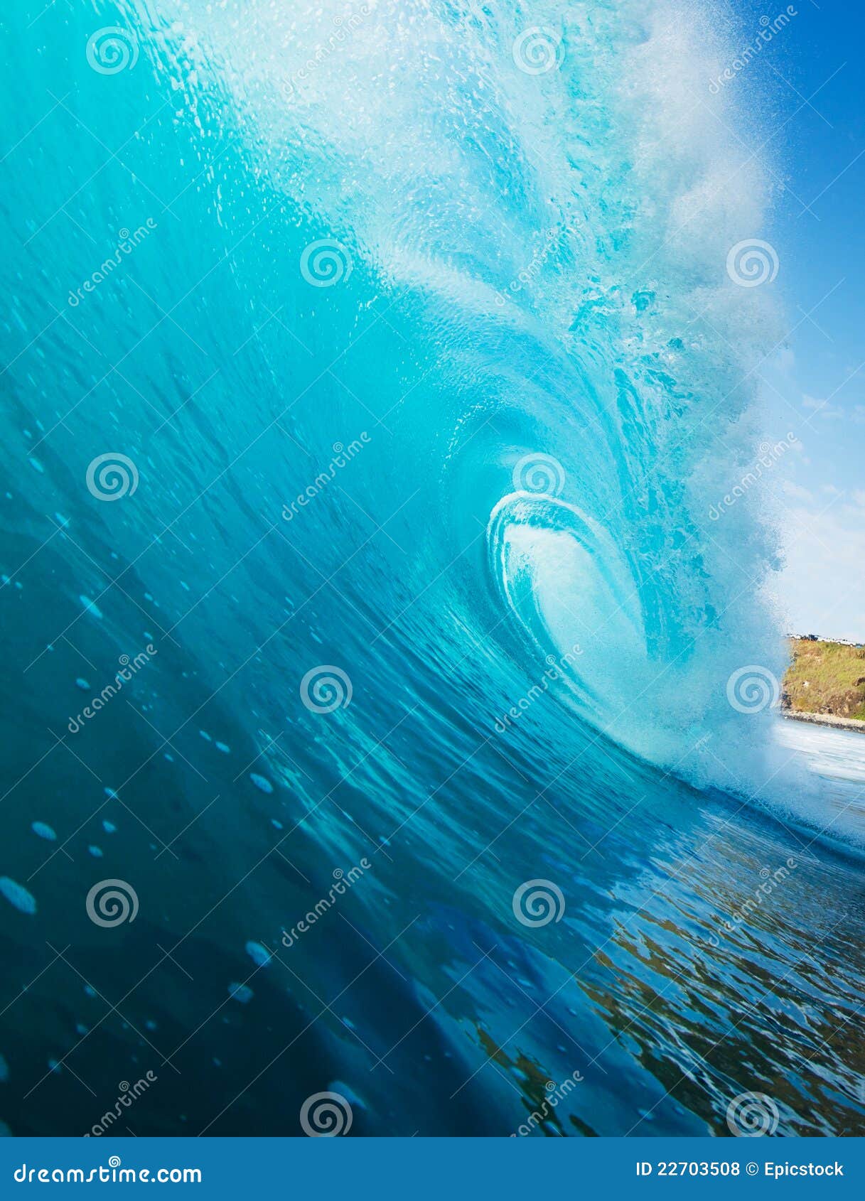 Blue Ocean Wave stock photo. Image of cool, adventure - 22703508