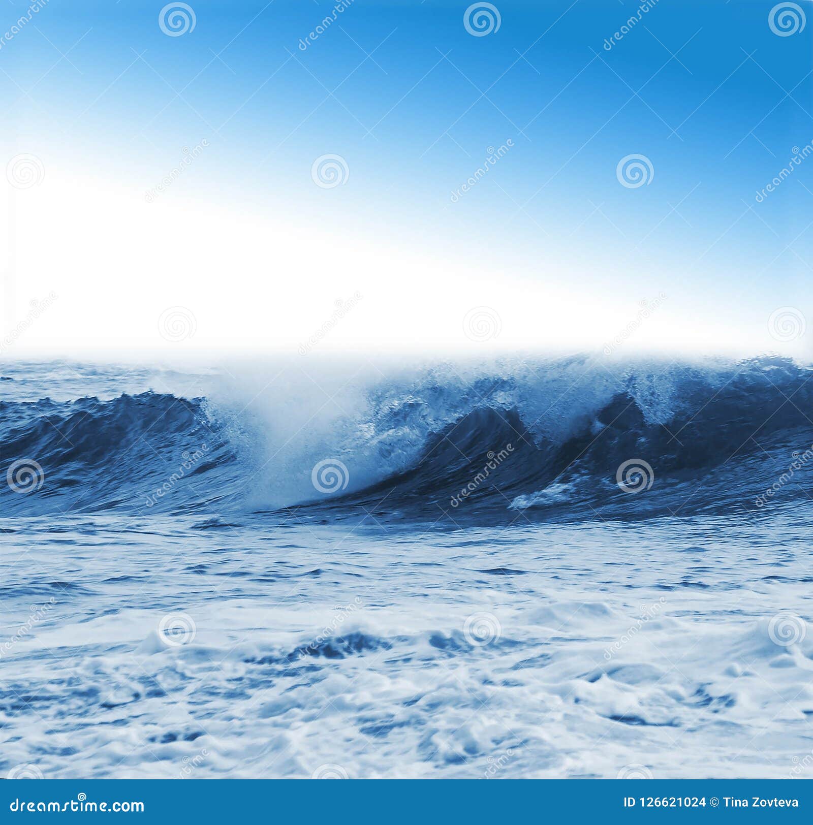 Blue Ocean Wave stock photo. Image of nature, liquid - 126621024
