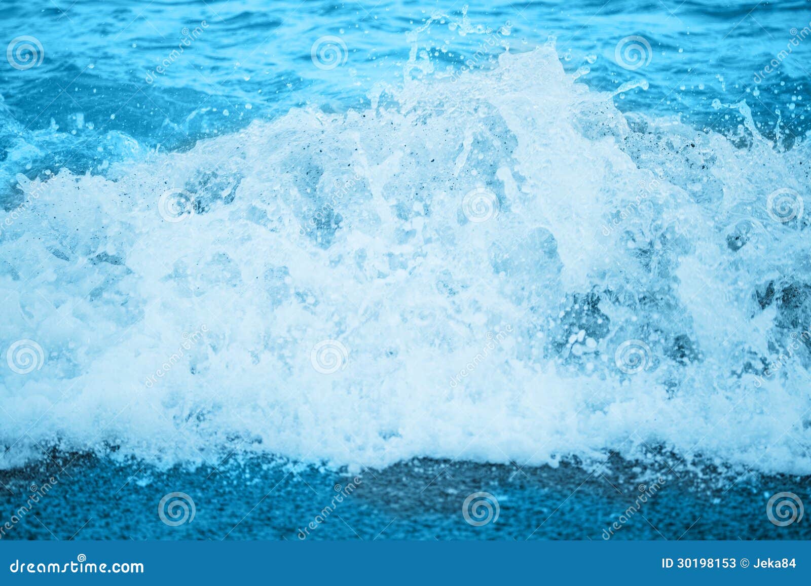 Blue ocean wave stock image. Image of spray, strength - 30198153