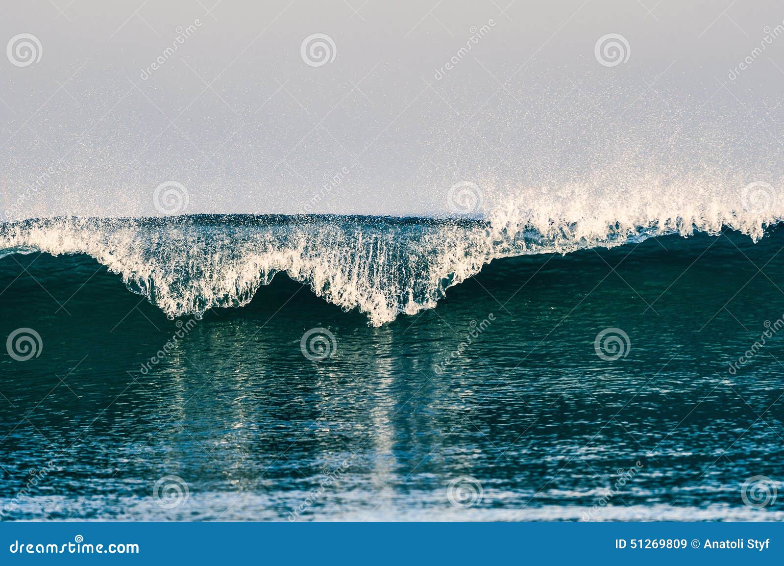 Blue ocean wave stock image. Image of shoreline, ripple - 51269809