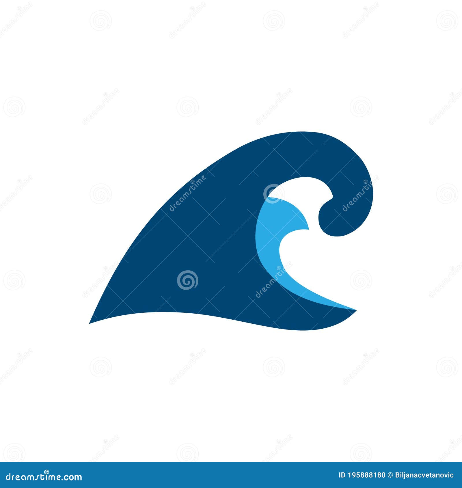 Blue ocean waves, vector stock vector. Illustration of background ...