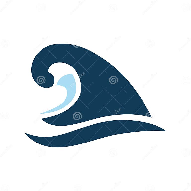 Blue ocean waves, vector stock vector. Illustration of background ...