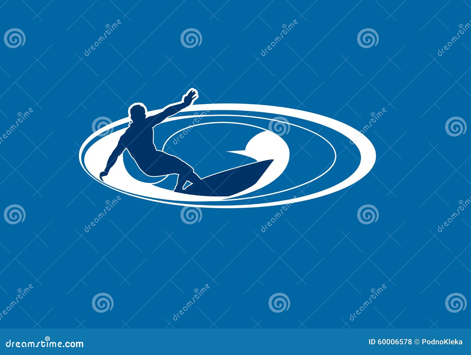 Blue Ocean Windsurf Surfing Wave Background Stock Vector - Illustration ...