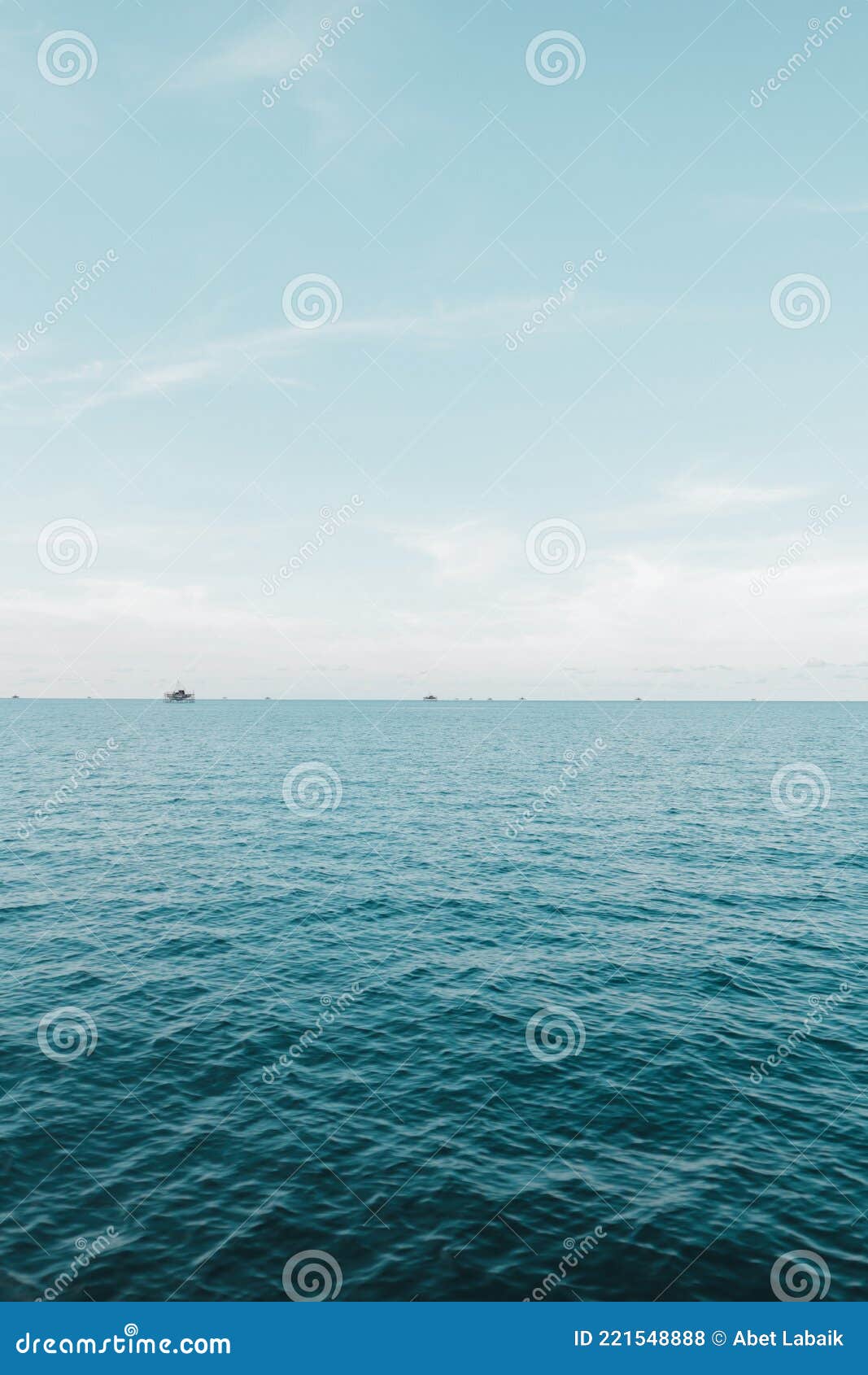 Blue ocean in the world stock photo. Image of boat, horizon - 221548888