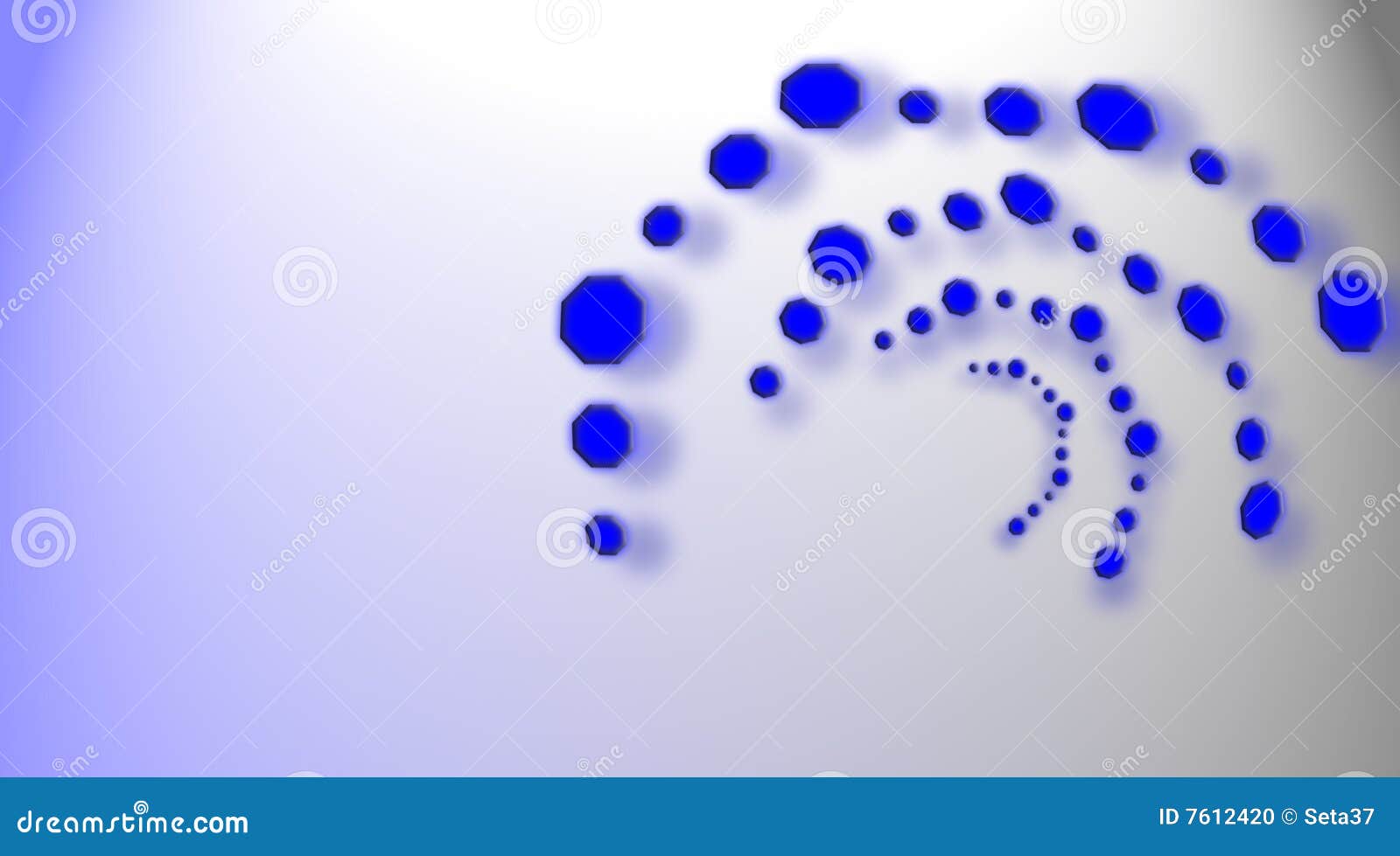 Blue Octagonal Swirl Abstract Stock Photo - Image of powerpoint, blue ...