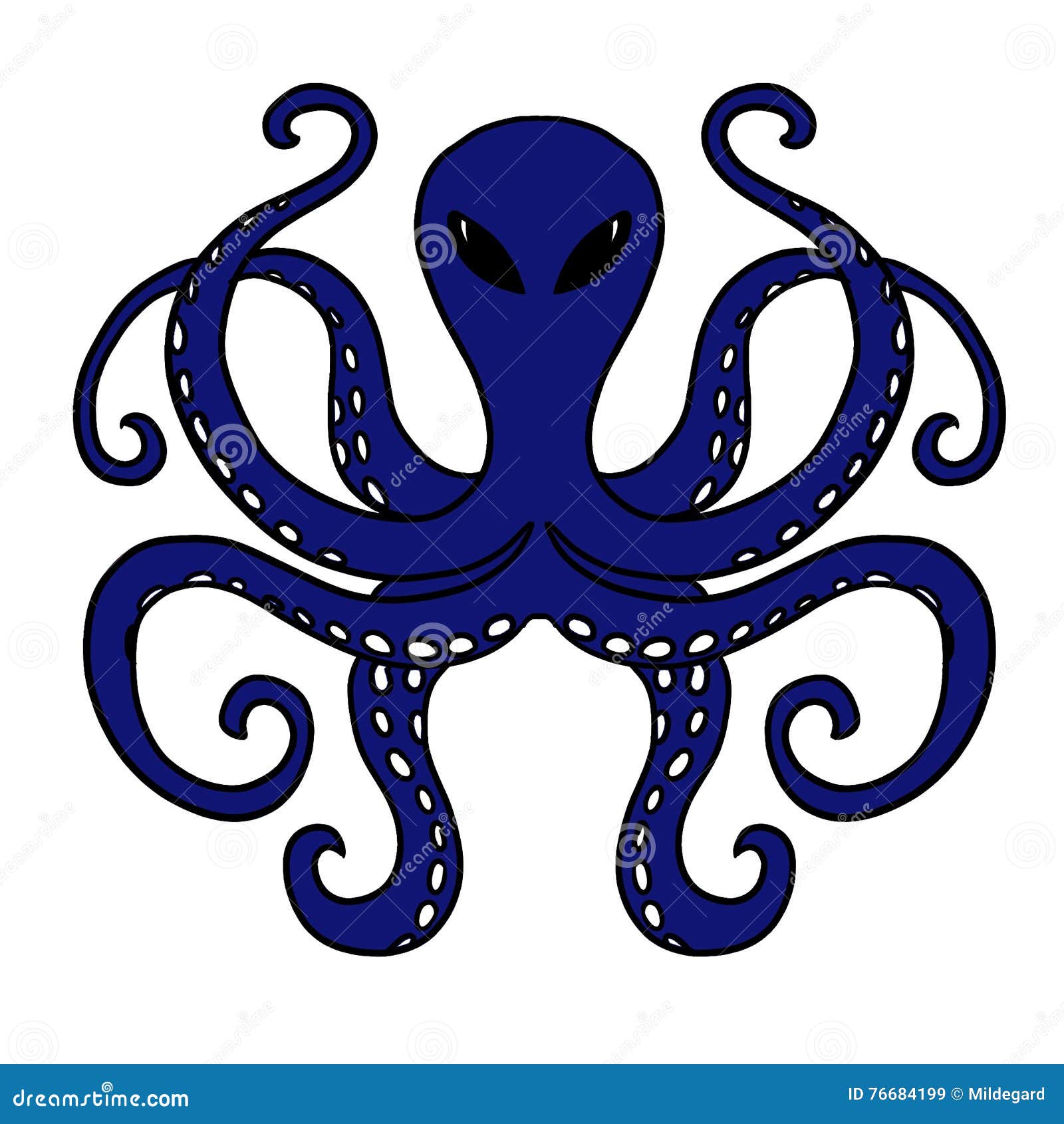 Angry Octopus Drawing