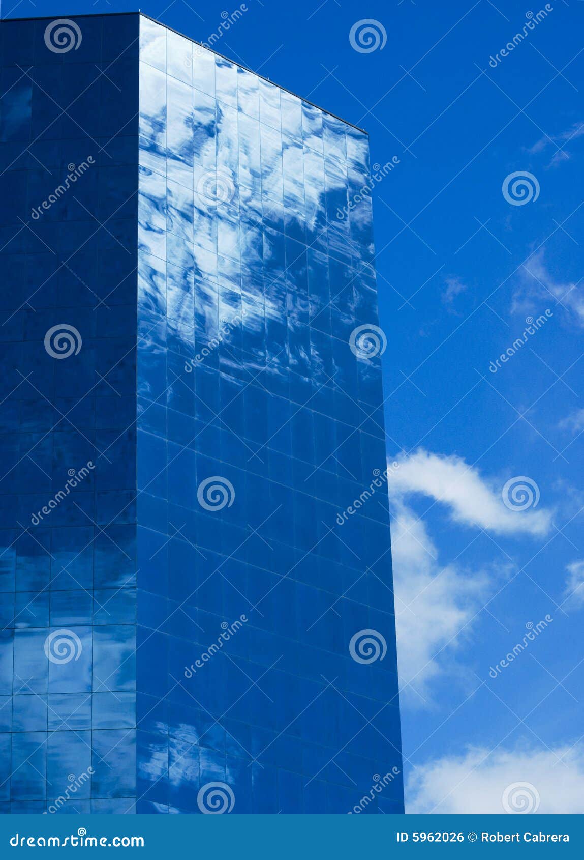 Blue Office Building stock photo. Image of downtown, coporate - 5962026