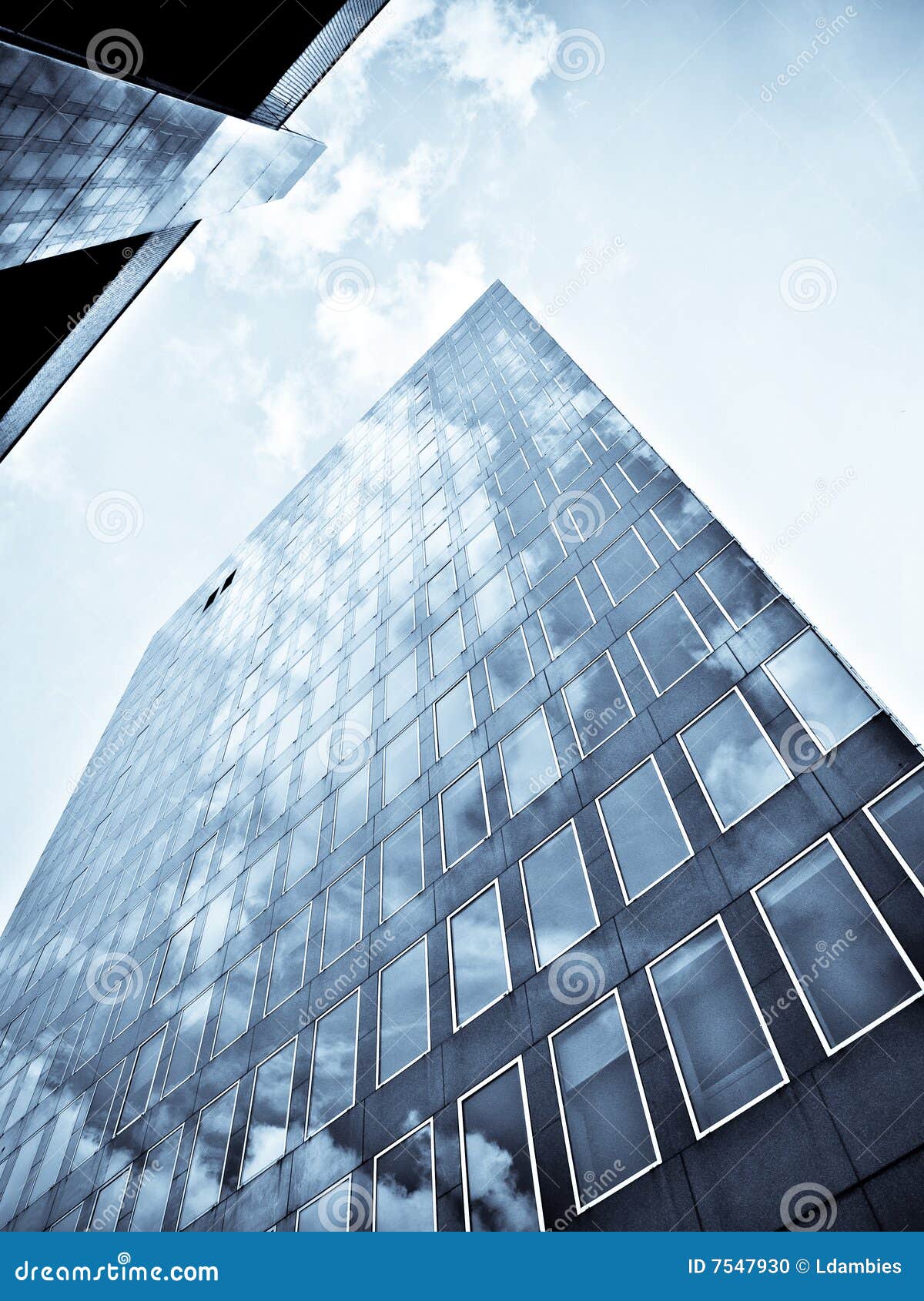 Blue office building stock photo. Image of architecture - 7547930
