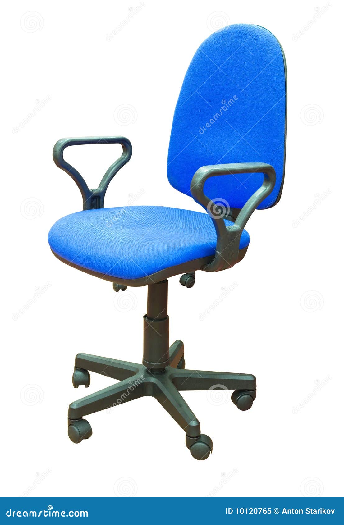 Blue office chair stock image. Image of seat, business - 10120765