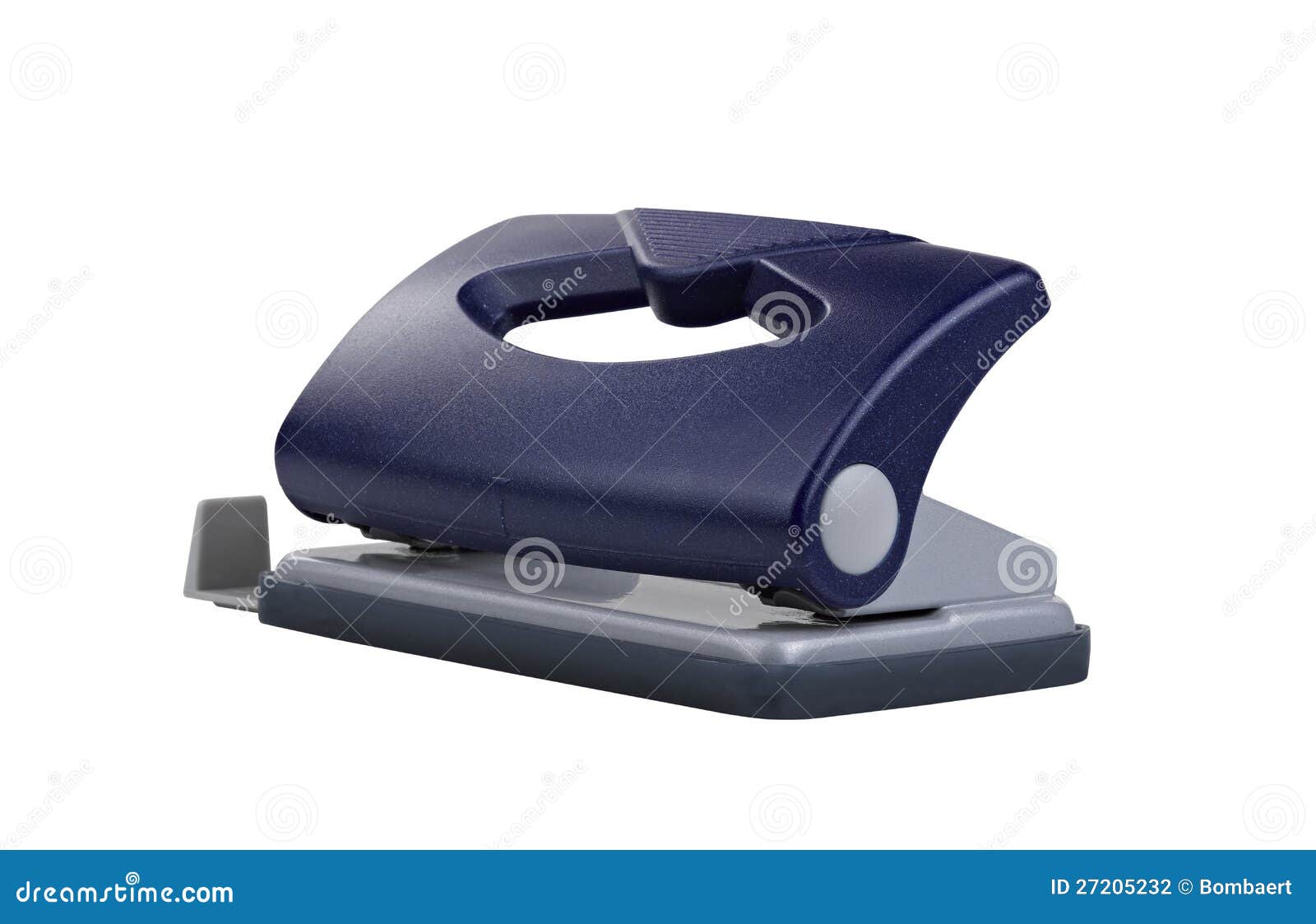 Blue Office Paper Hole Puncher Stock Photo - Image of modern, equipment ...