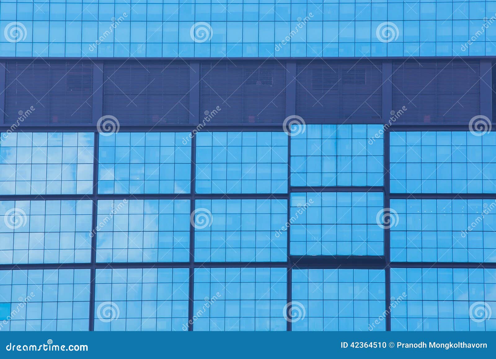 Blue Office Windows Background Stock Photo - Image of facade, pane ...