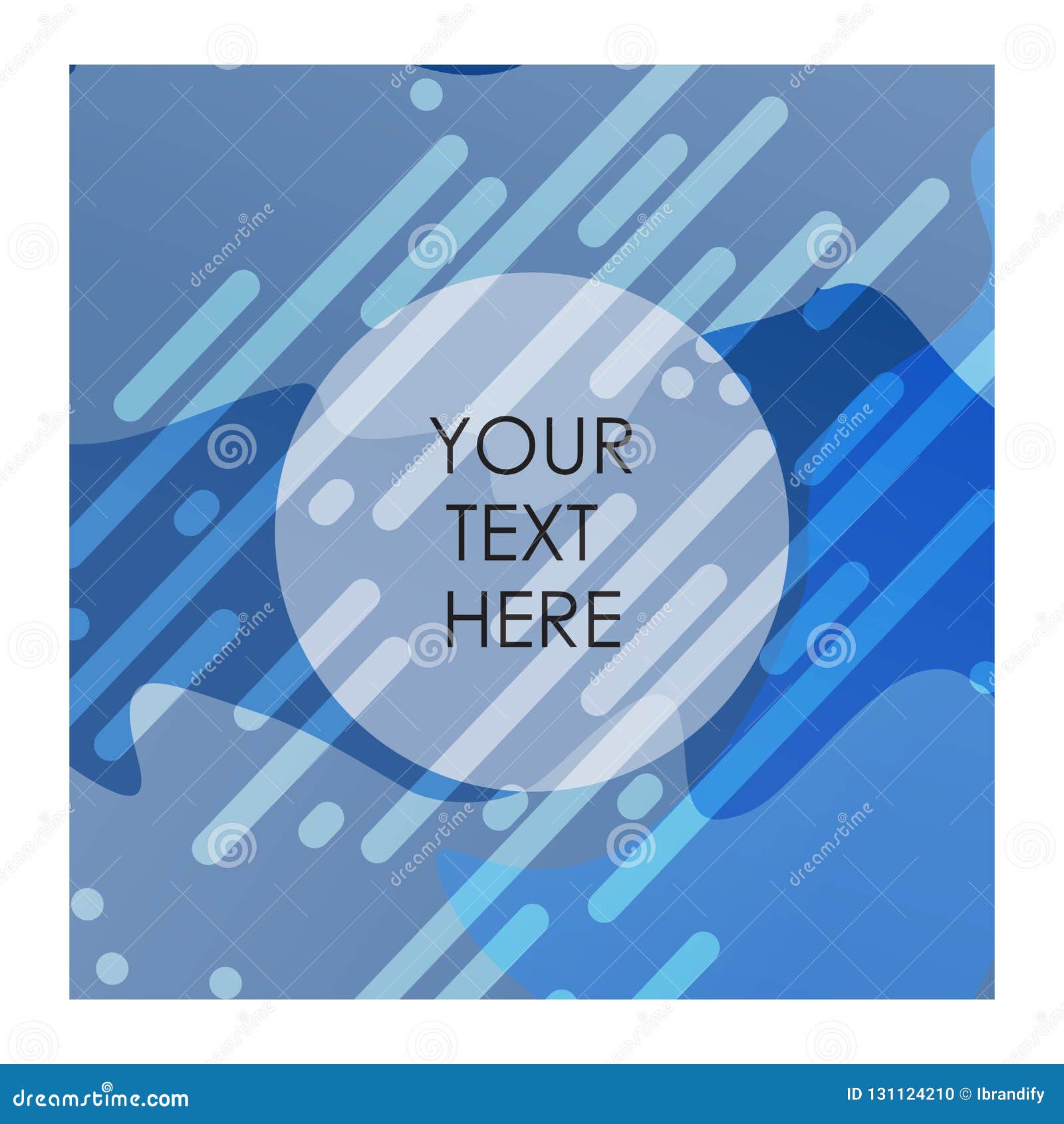 Blue and Offwhite Colour Background with Typography Vector Stock Vector ...