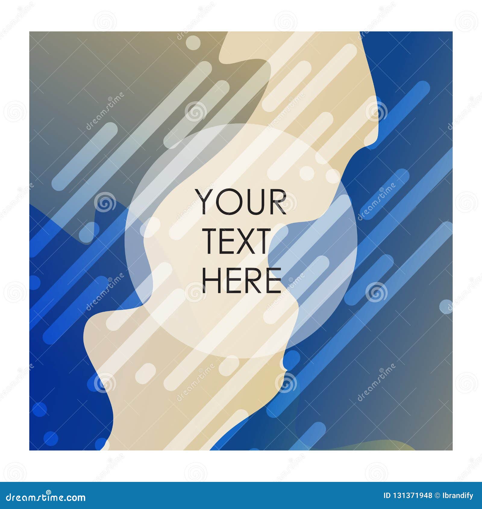 Blue and Offwhite Colour Background with Typography Vector Stock Vector ...