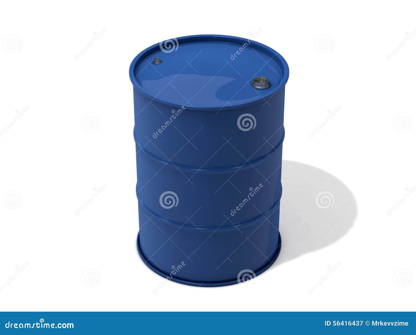 Blue Oil Barrel on White Background Stock Illustration - Illustration ...
