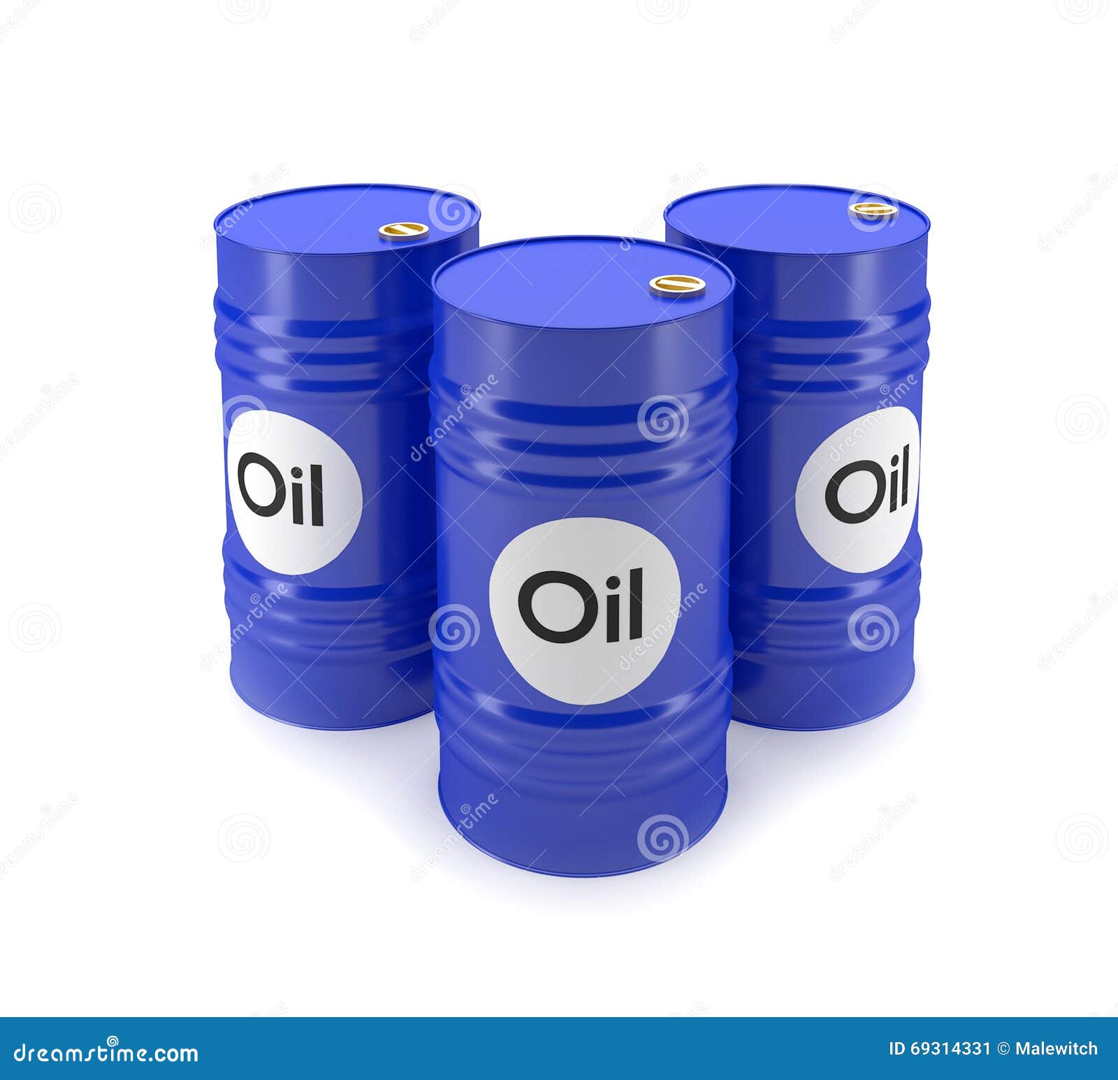 Blue oil barrels stock illustration. Illustration of chemical - 69314331