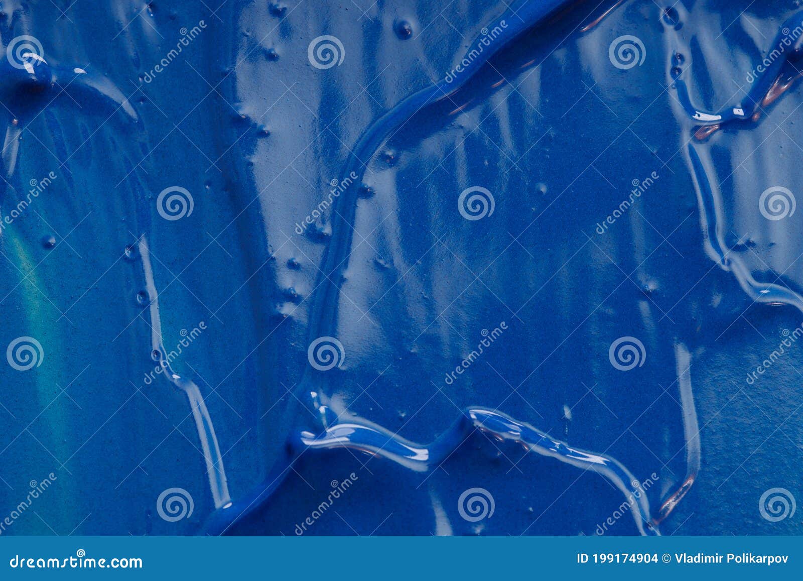 Blue Oil Paint. Background for Design Stock Photo - Image of liquid ...