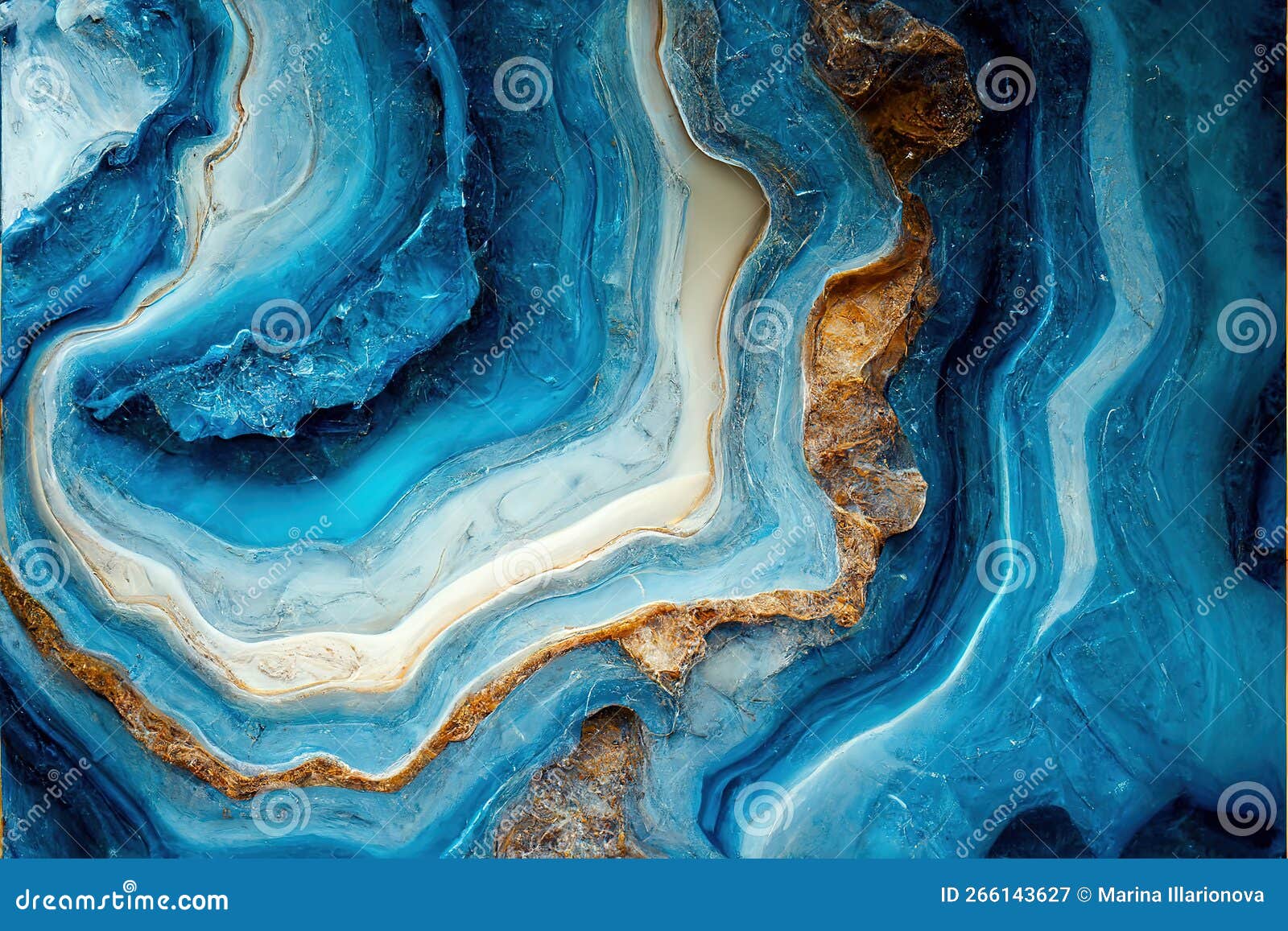 Blue Onyx Stone Texture Slab Abstract Background. AI Generated Stock ...
