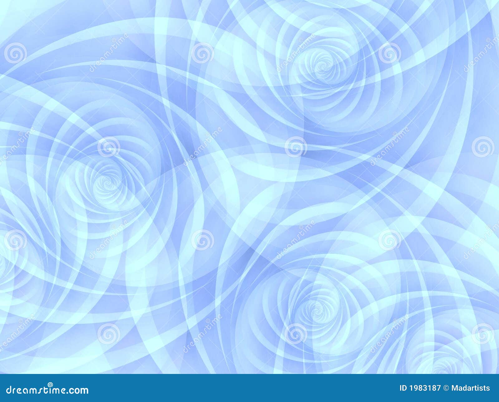 Blue Opaque Swirls Spirals stock illustration. Illustration of colorful ...