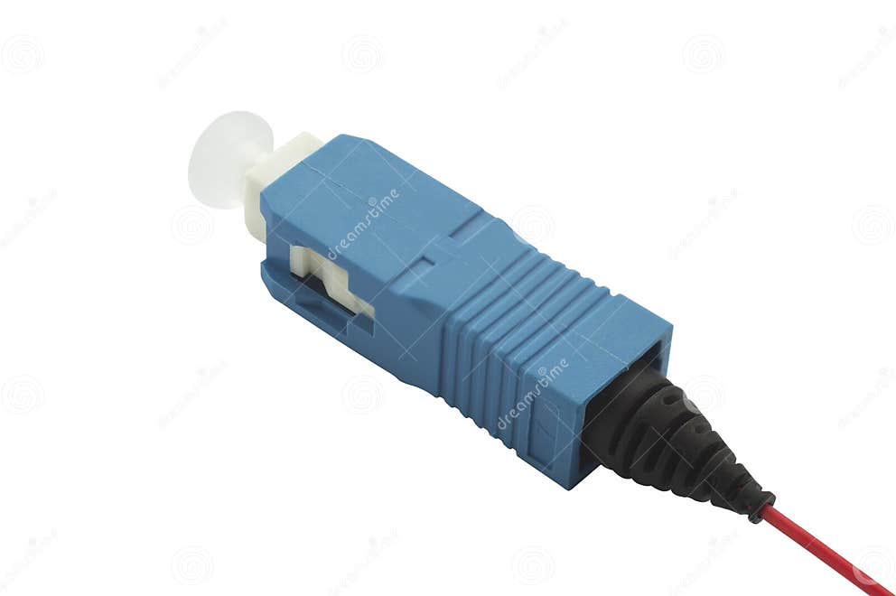 Blue optical connector stock image. Image of blue, connector - 127366357