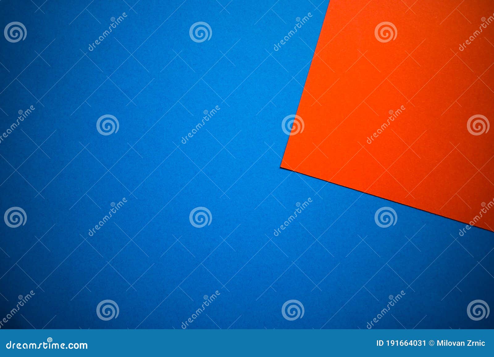 Blue and Orange Abstract Divided Background, Wallpaper, Brochure Stock ...