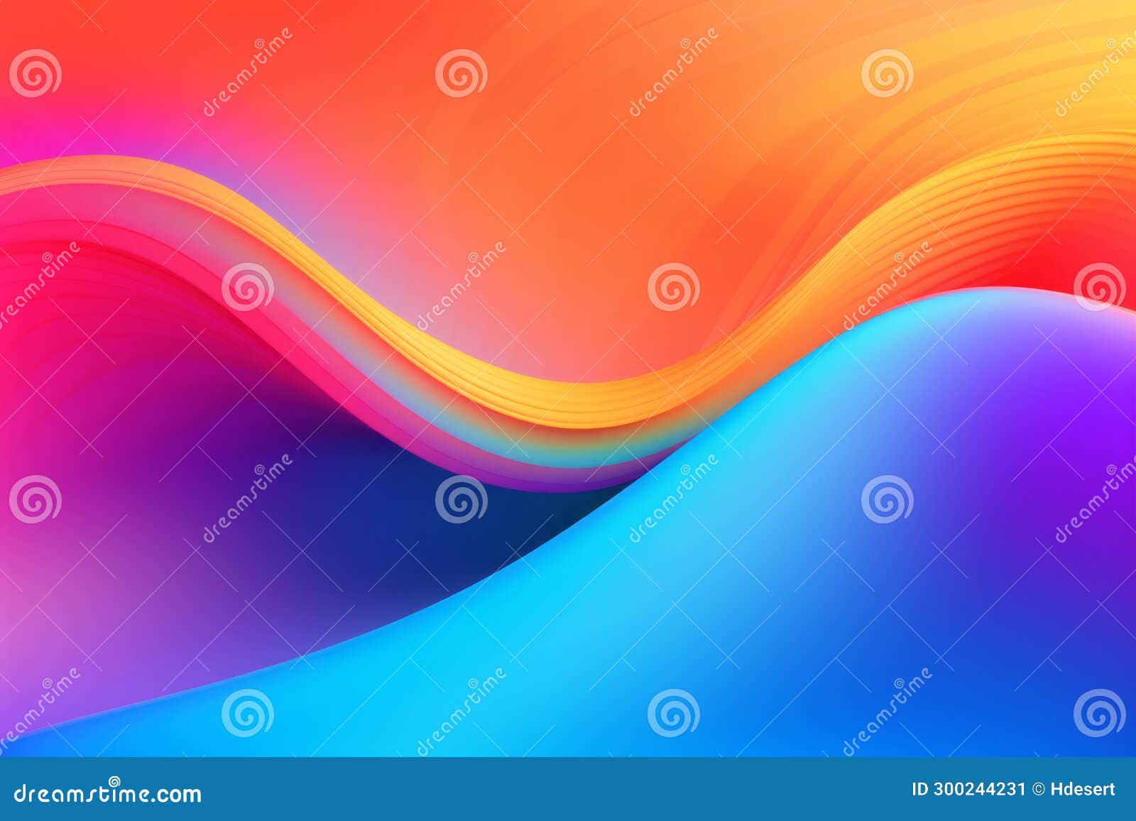 Blue and Orange Abstract Wave, Background or Pattern, Creative Design ...