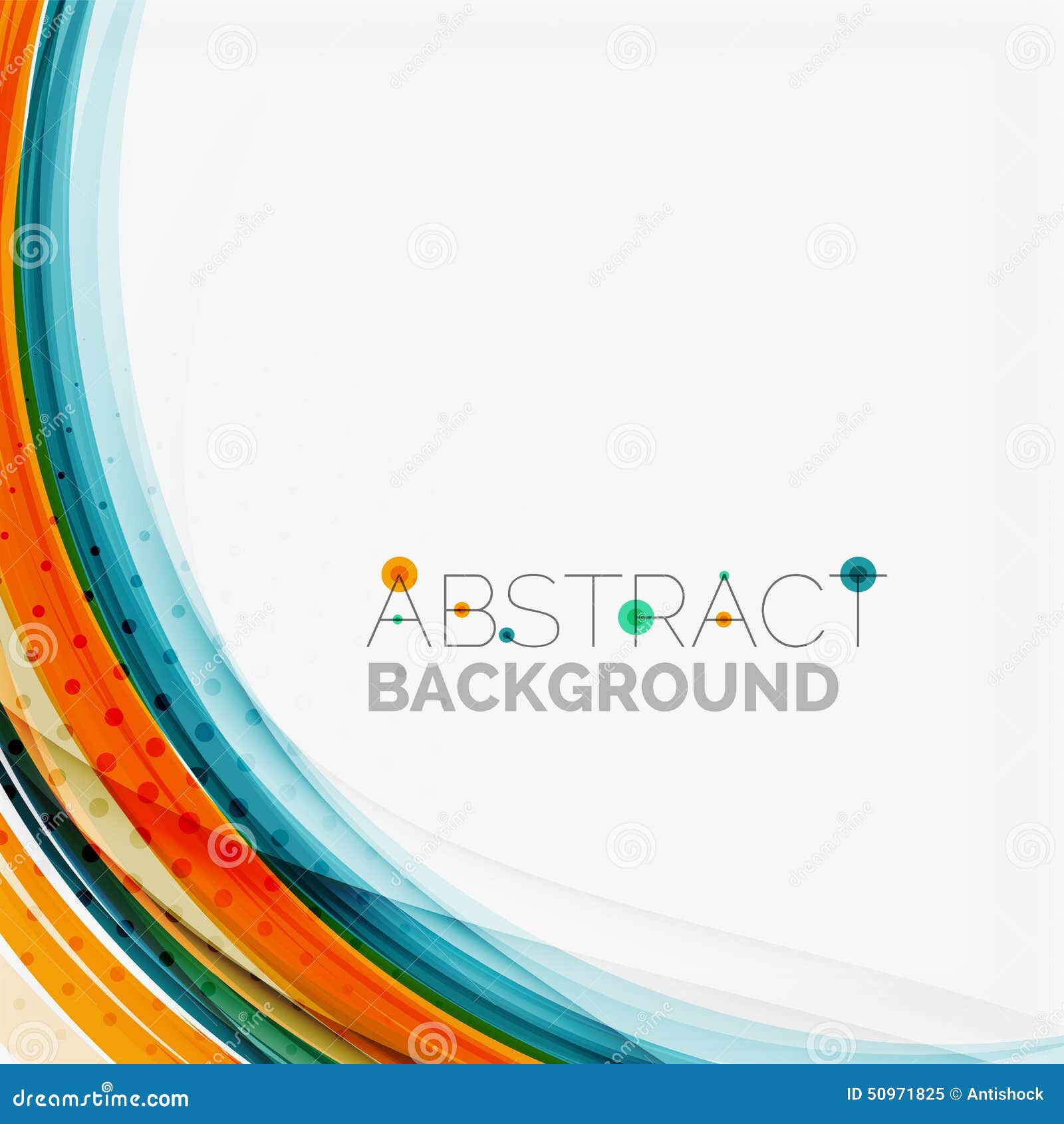 Blue and Orange Color Line Abstract Background Stock Vector ...