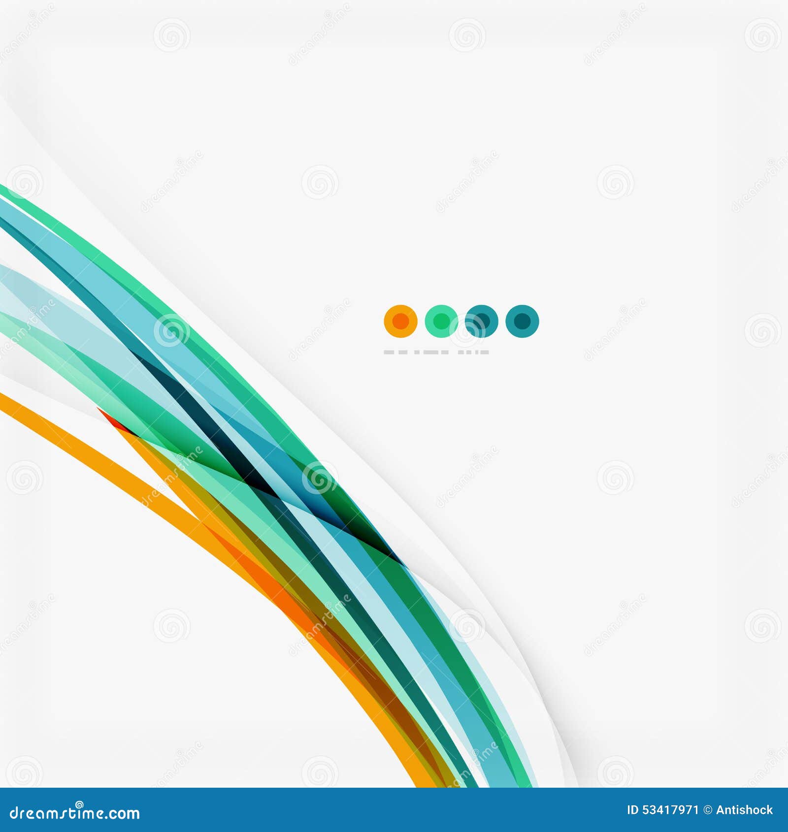 Blue and Orange Color Line Abstract Background Stock Vector ...