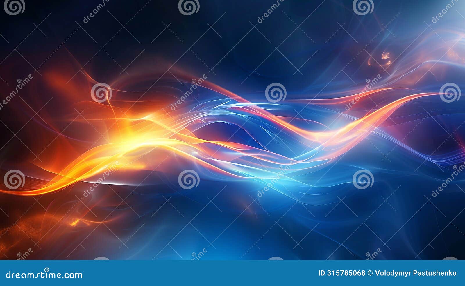 A Blue and Orange Fire Background Stock Photo - Image of blue, smoke ...