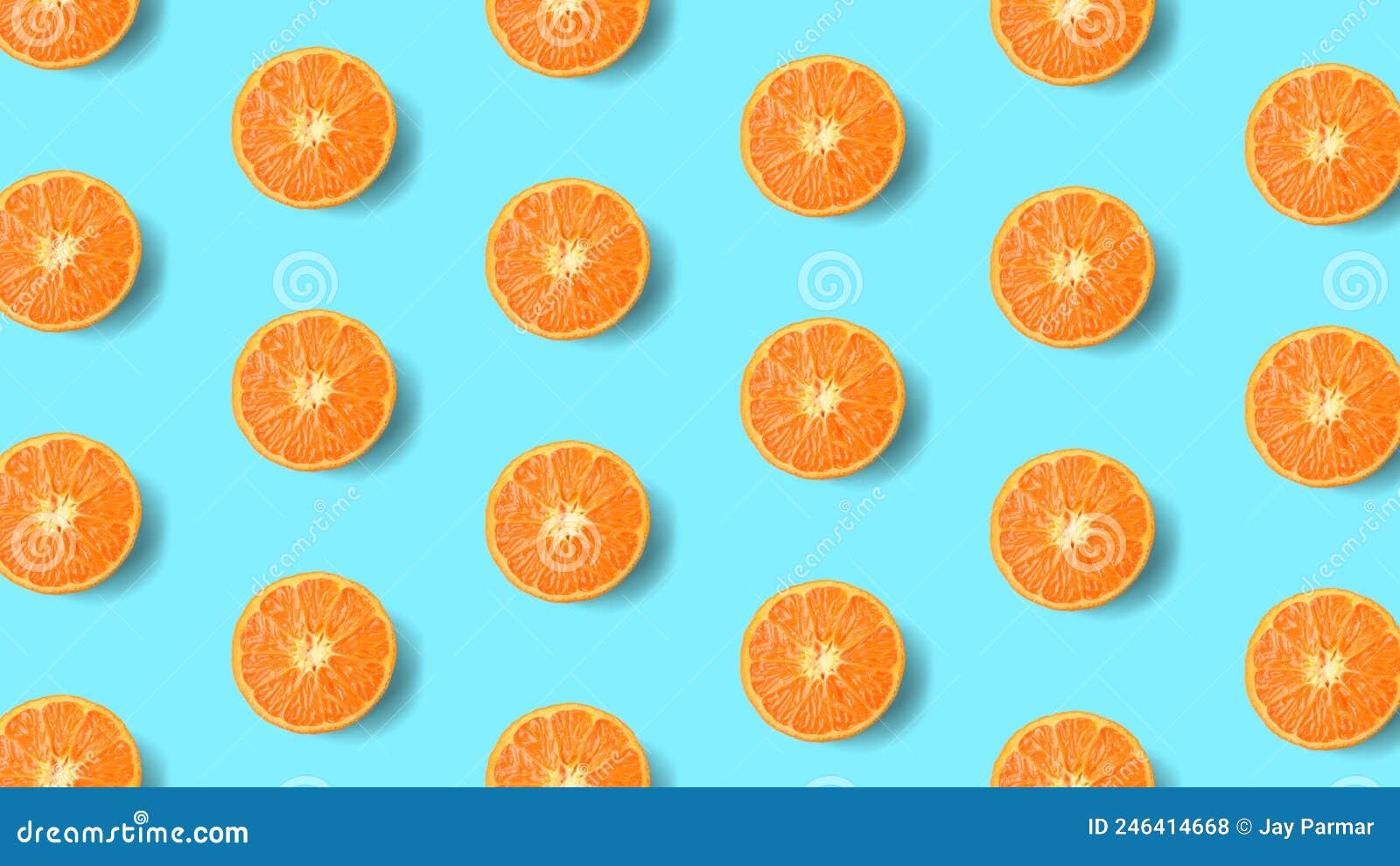 Blue and Orange Fruit Wallpaper Stock Illustration - Illustration of ...