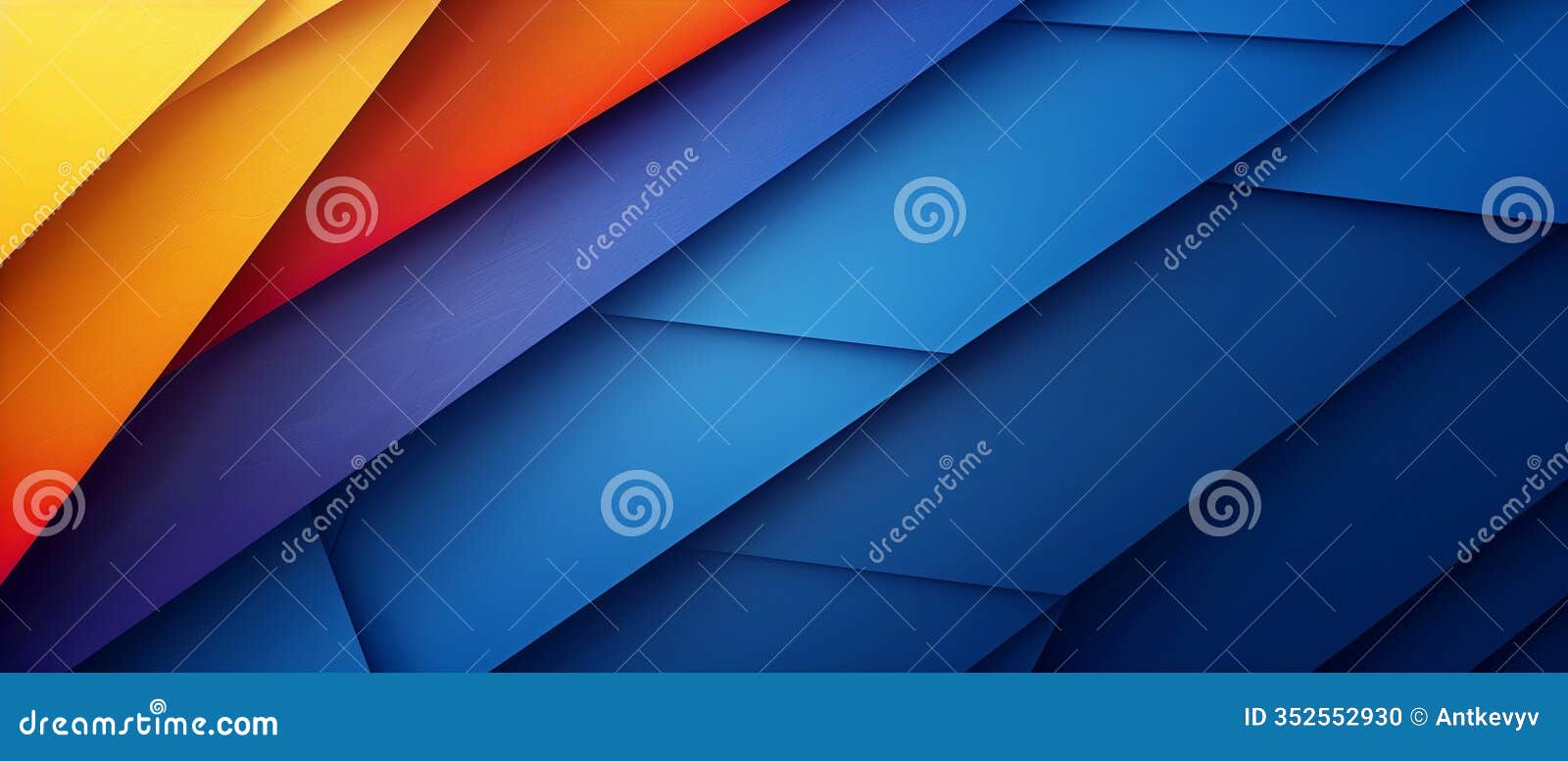 Blue Orange Overlapping Folded Paper Abstract Background, Edges ...