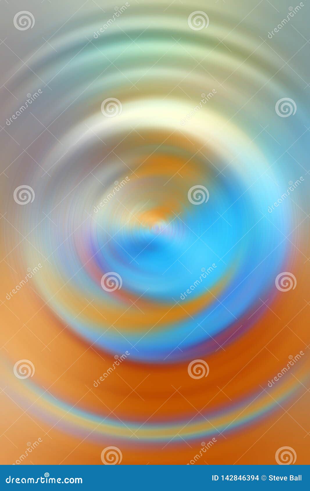 Blue and Orange Spinning Circle Background Stock Illustration ...