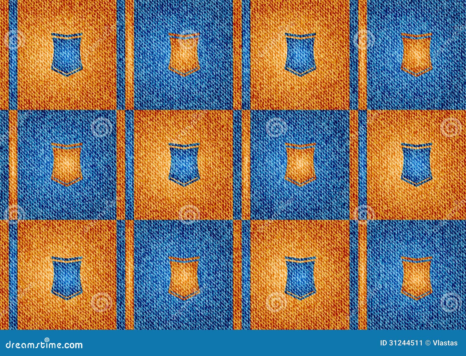 Blue and orange texture stock vector. Illustration of cloth - 31244511