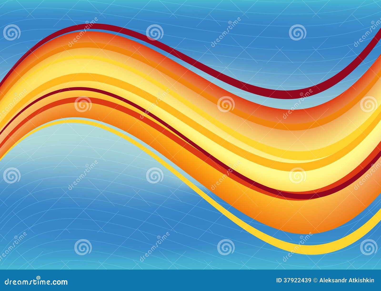 Blue and Orange Waves Package Background Stock Vector - Illustration of ...