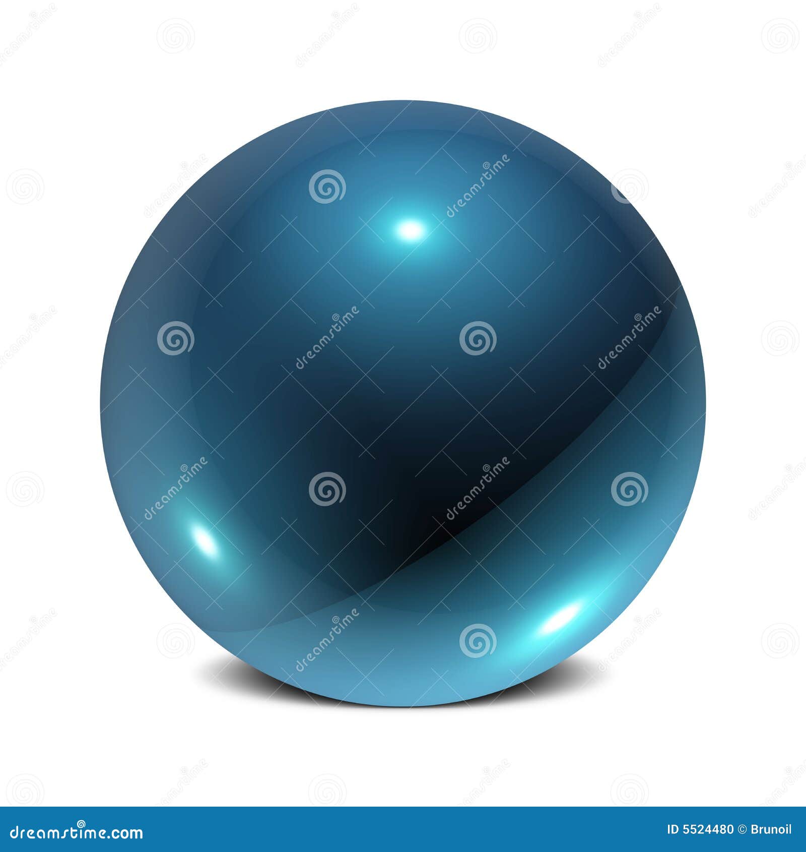 Blue Orb stock illustration. Illustration of shiny, isolated - 5524480
