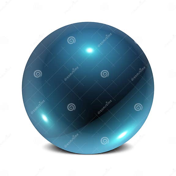 Blue Orb stock illustration. Illustration of shiny, isolated - 5524480
