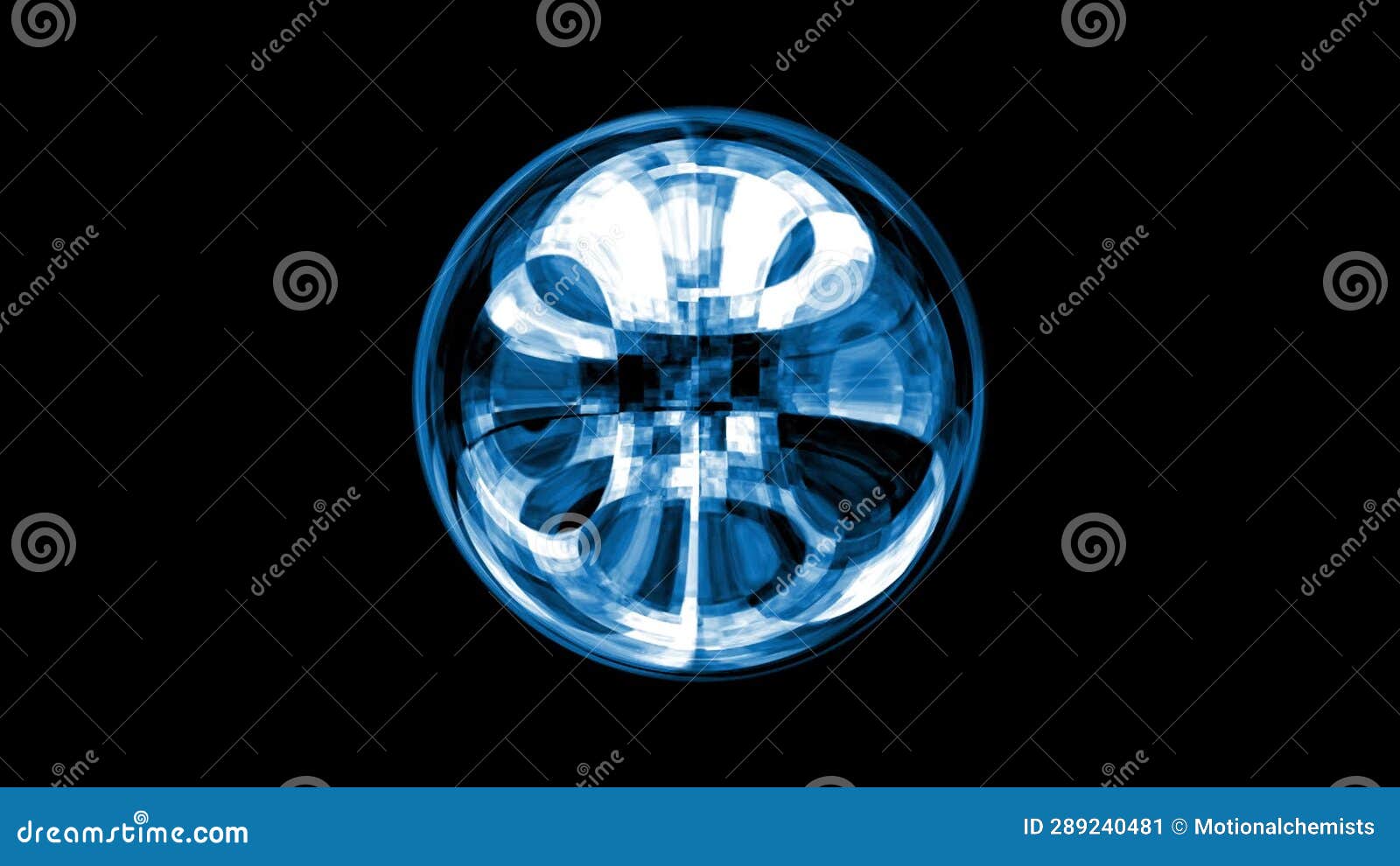 Blue Orb Smoke Bubble Pattern Texture Motion Graphics. Stock Video ...