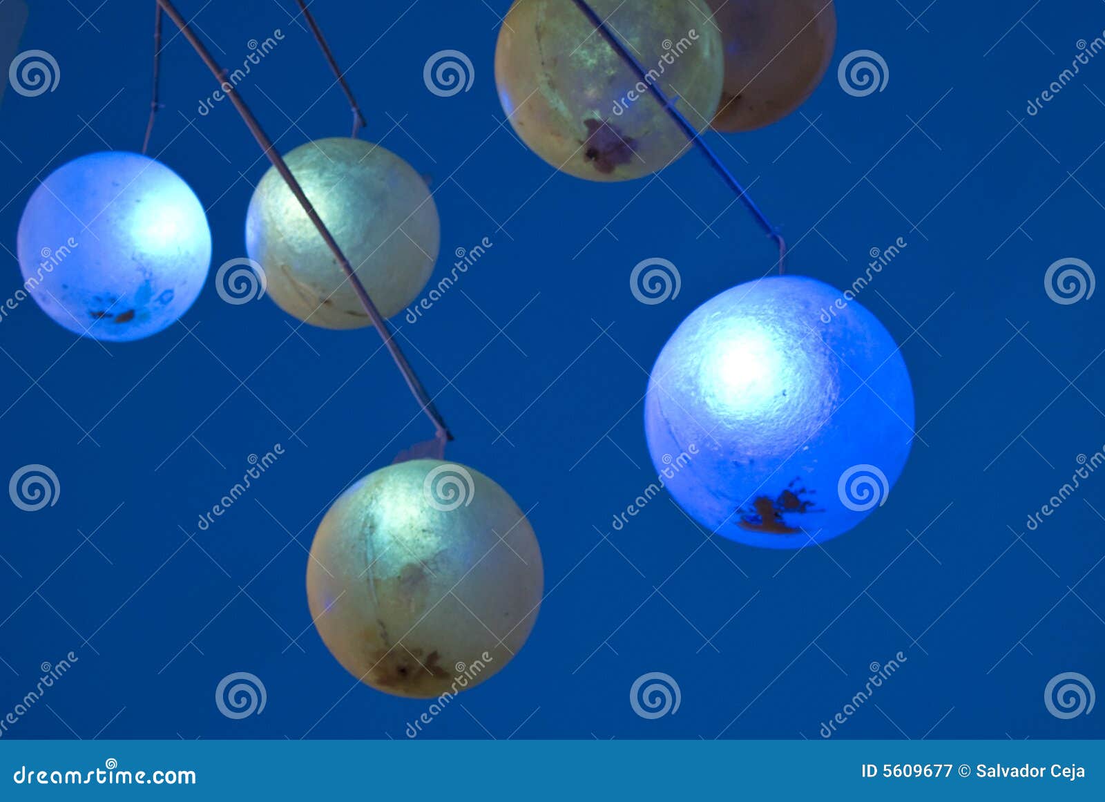 Blue orbs stock image. Image of glow, color, ornament - 5609677