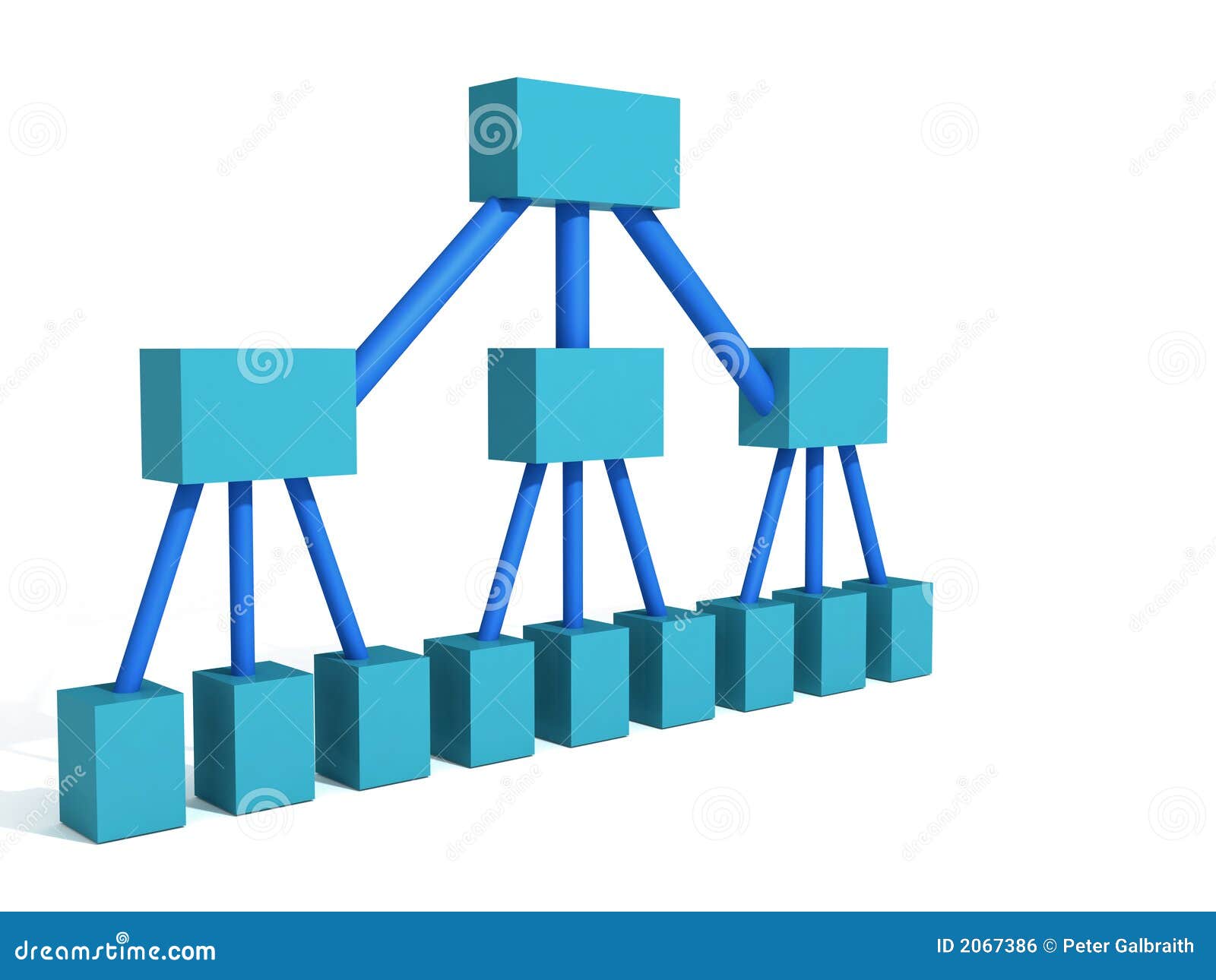 Blue org chart stock illustration. Illustration of corporation - 2067386