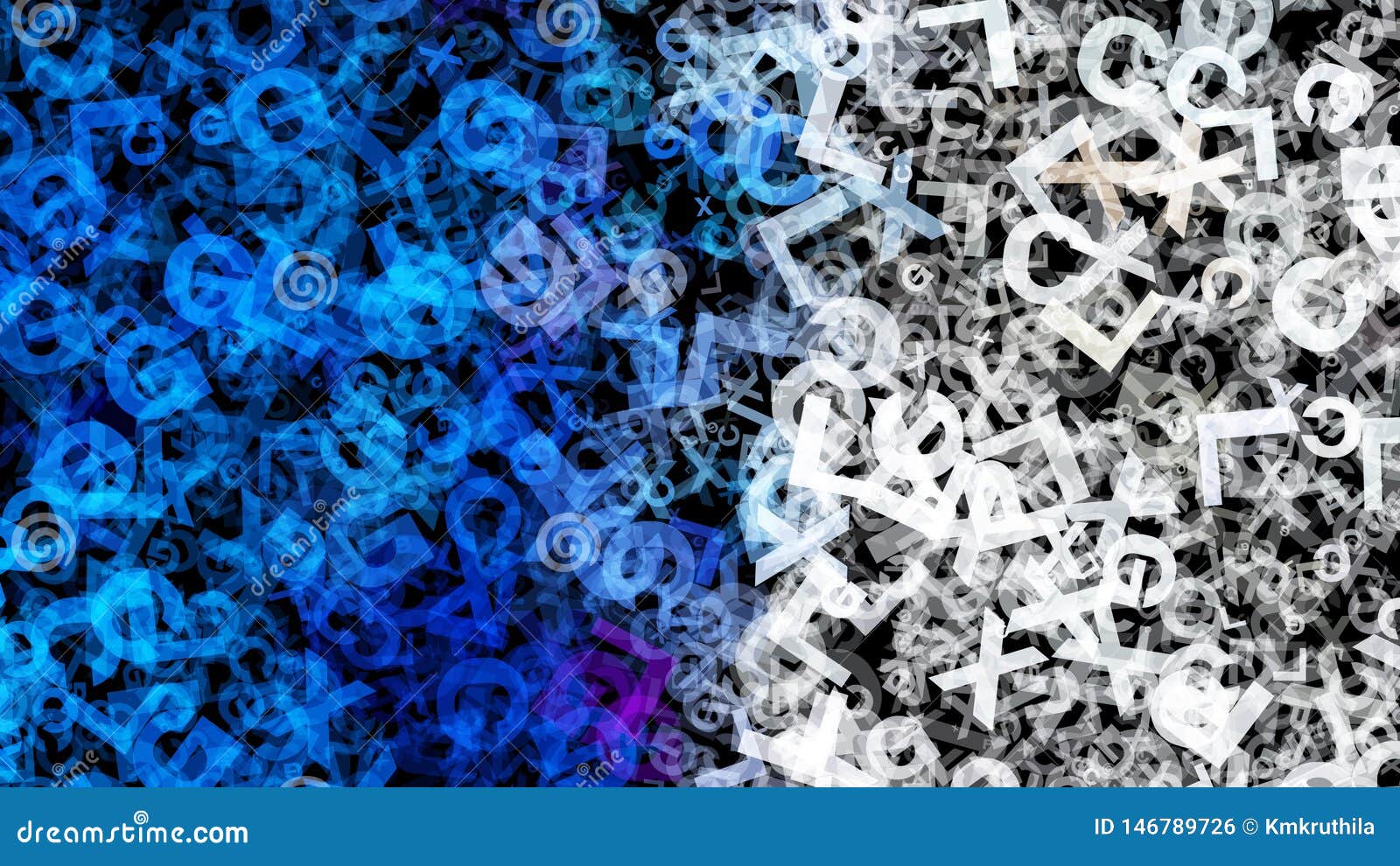 Blue Organism Pattern Background Beautiful Elegant Illustration Graphic ...