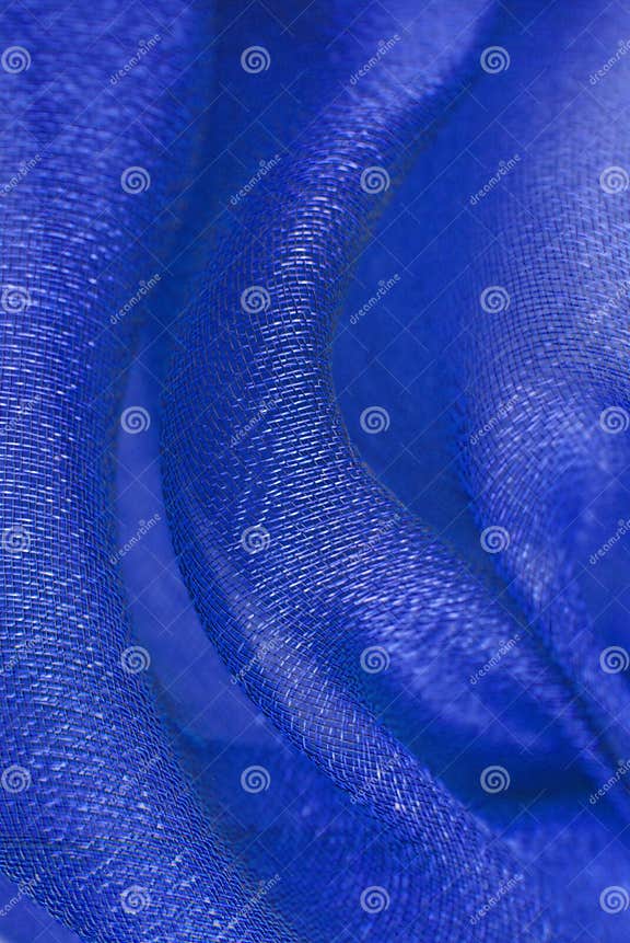 Blue organza fabric stock photo. Image of color, material - 33268892