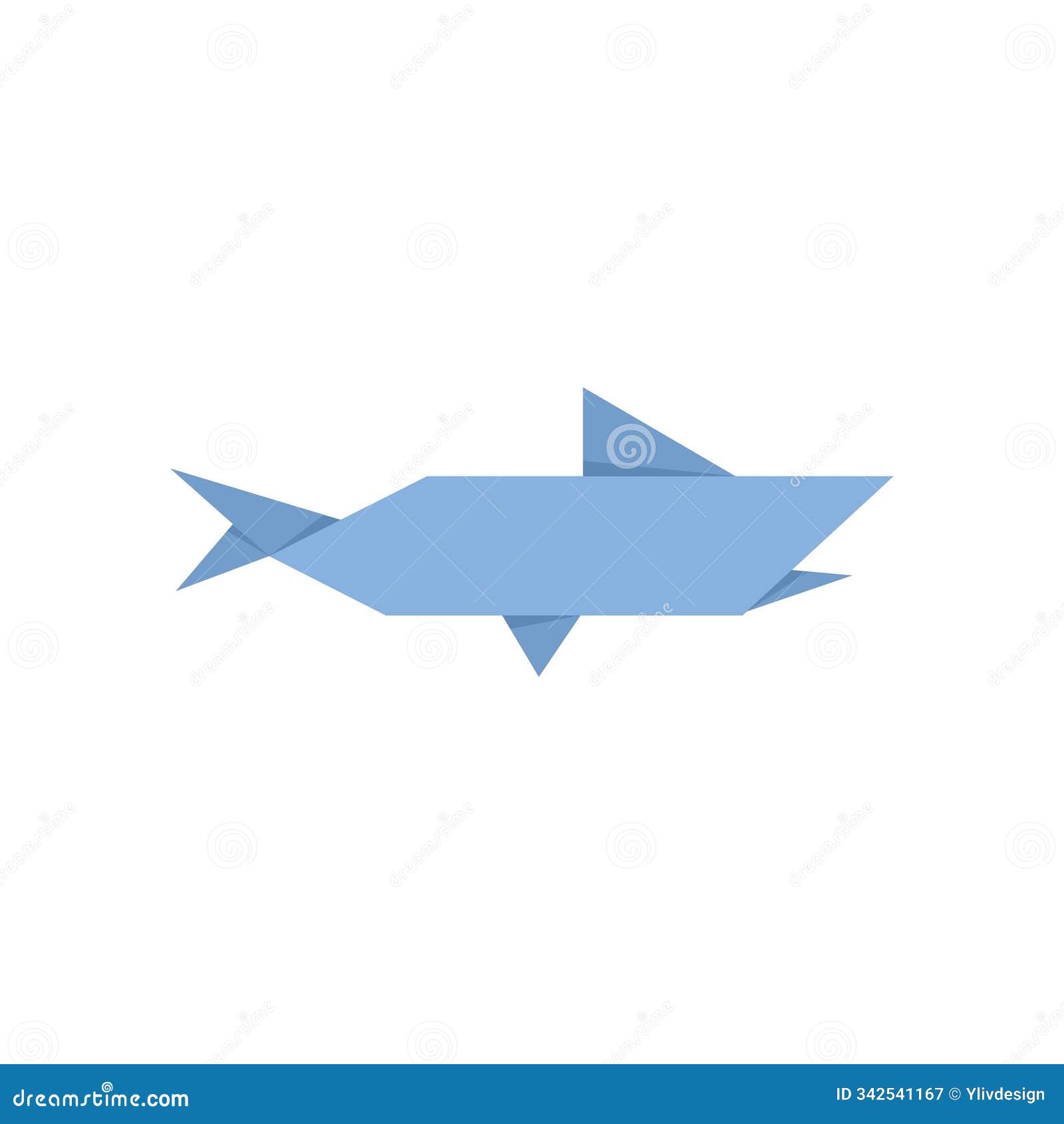 Origami Fish Cartoon Vector | CartoonDealer.com #16655979